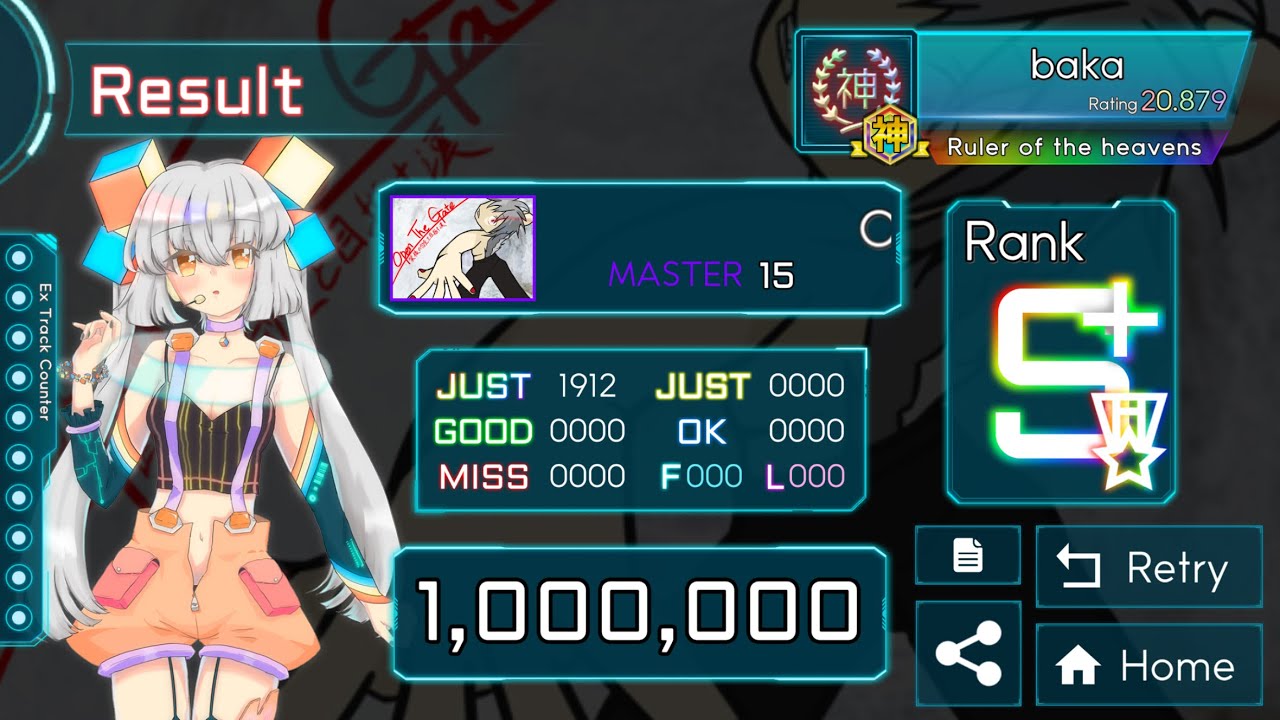 【TAKUMI³】Open The Gate [MASTER 15] 1000000pts - YouTube