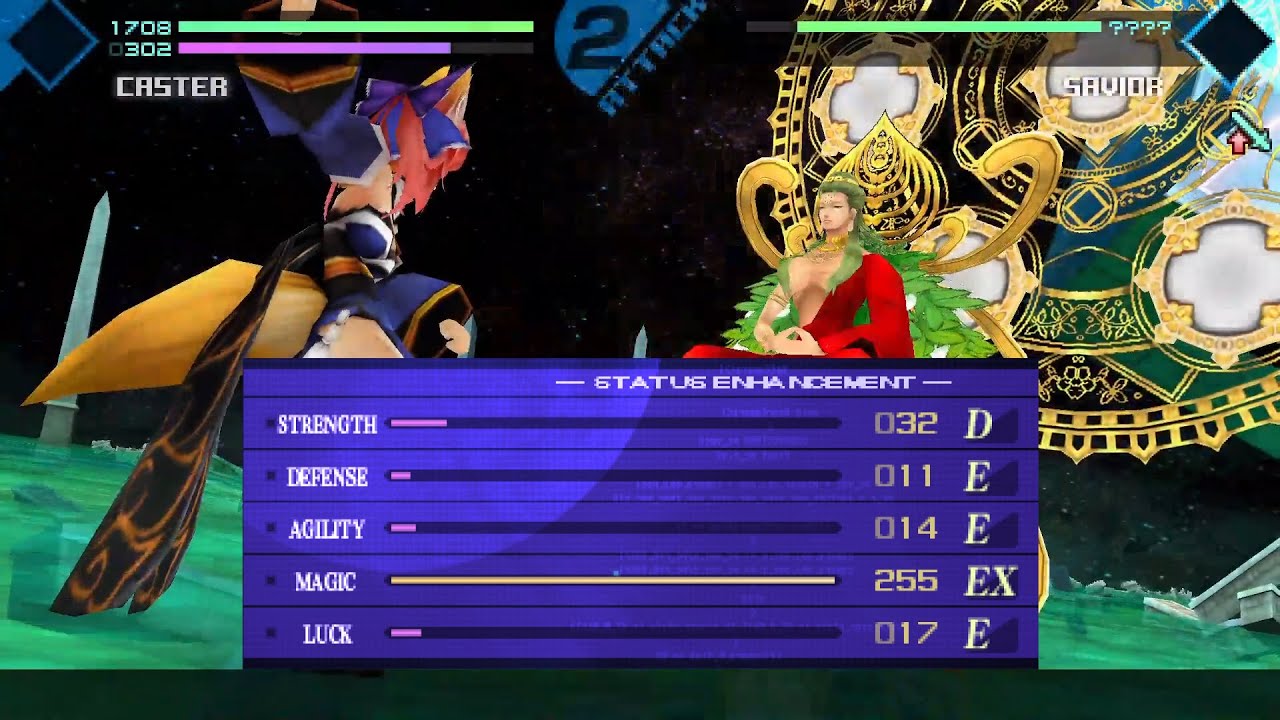 Caster Solo (EX Magic) vs Savior - Fate/Extra - YouTube