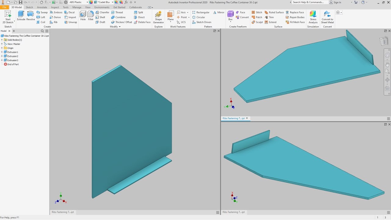 INVENTOR 2020 - RIBS FASTENING THE COFFEE CONTAINER - COFFEE MACHINE ...