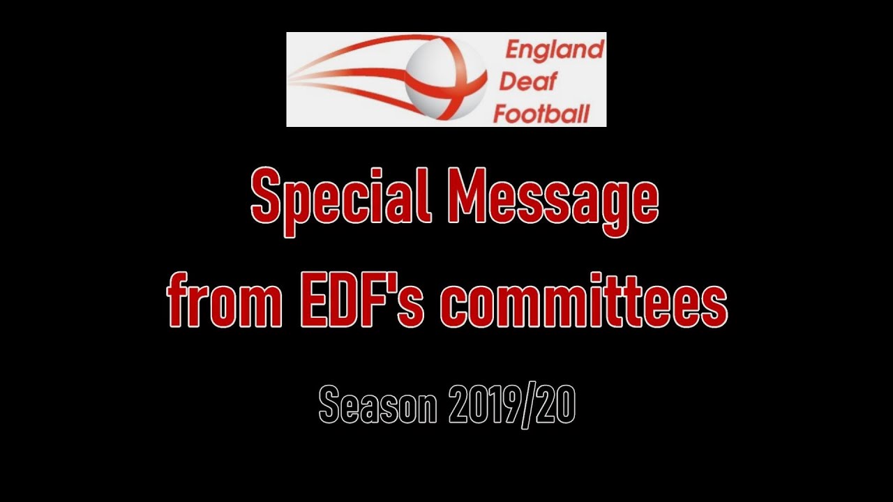 EDF - Special message from EDF's committees - YouTube
