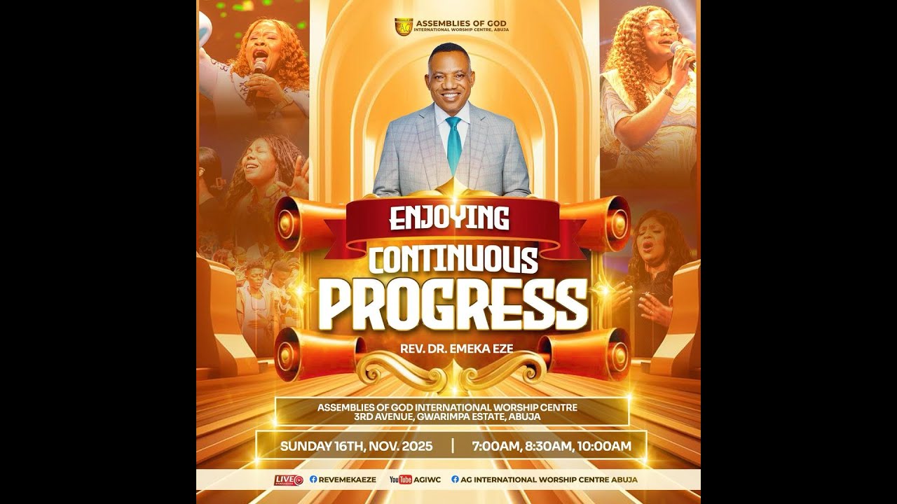 ENJOYING CONTINOUS PROGRESS || 2nd Service || 16.11.25 || Rev. Dr Emeka ...