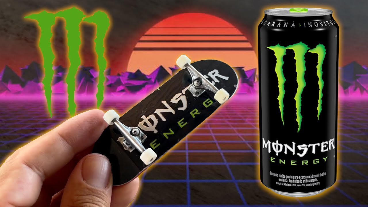 I MADE A FINGERBOARD MONSTER ENERGY! - YouTube