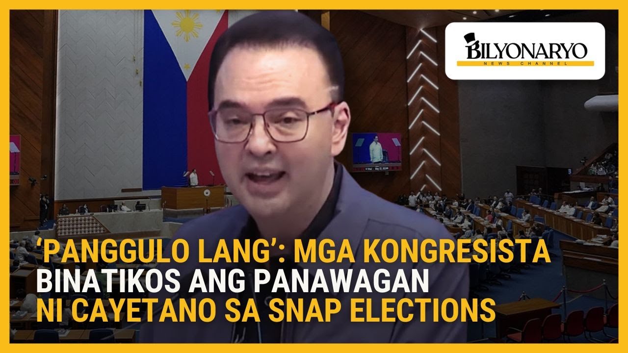 ‘Panggulo lang’: Mga kongresista binatikos ang panawagan ni Cayetano sa ...
