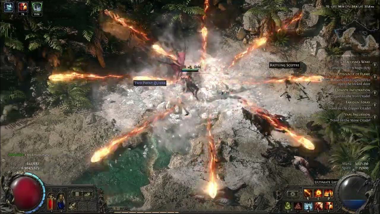 Path of Exile 2 T14 Map - 100+ Stack Demon Form - YouTube