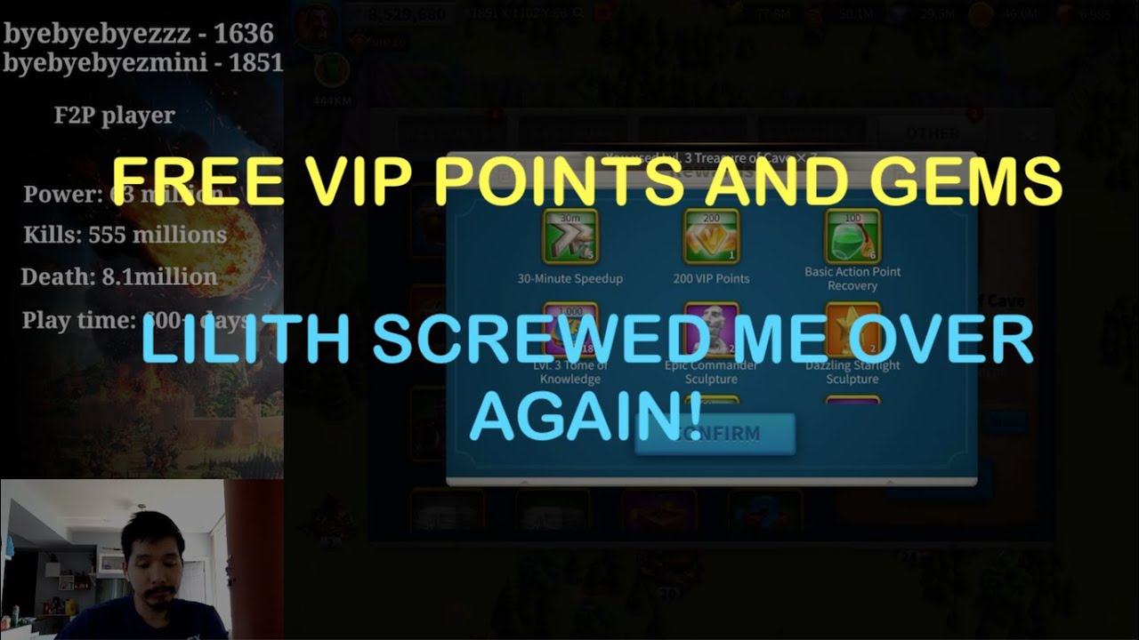 ROK - FREE VIP POINTS, GEMS, SPEED UP FOR BEGINNER. DO IT BEFORE 8mil ...