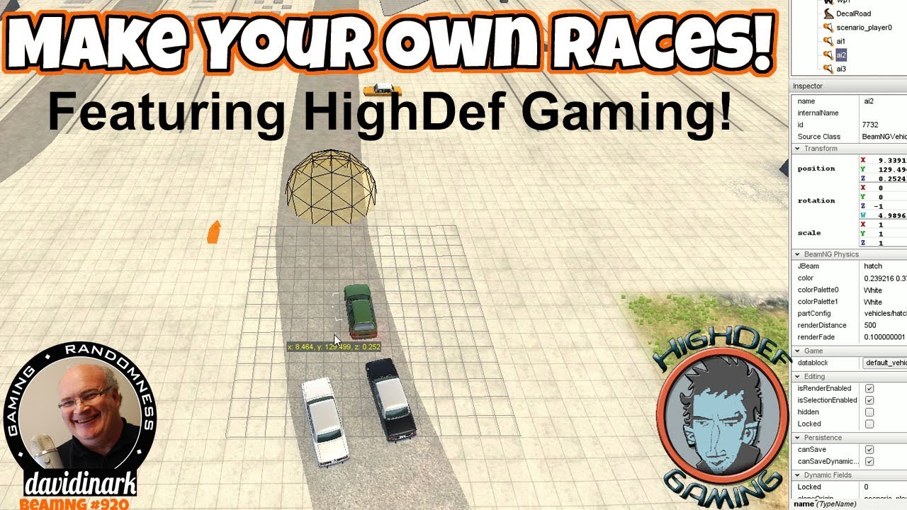 MAKE YOUR OWN SCENARIO RACES! Tutorial with HighDef Gaming - YouTube
