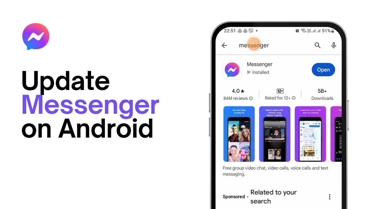 How to Update Facebook Messenger on Android! (2024) - YouTube
