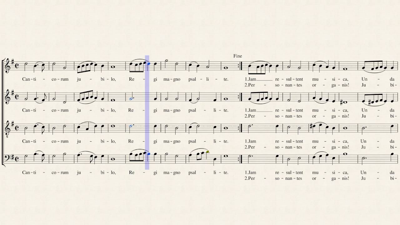 Canticorum Jubilo , G - SATB Acordes - Chordify