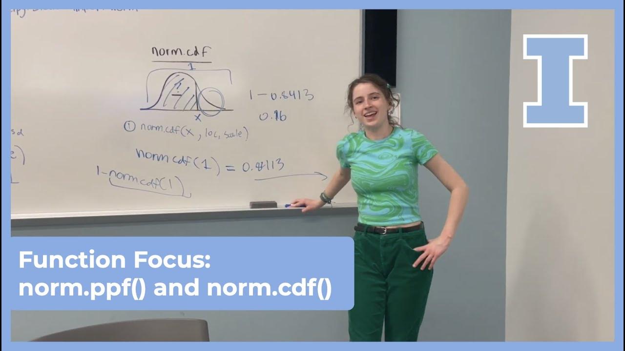Function Focus: norm.ppf() and norm.cdf() - YouTube