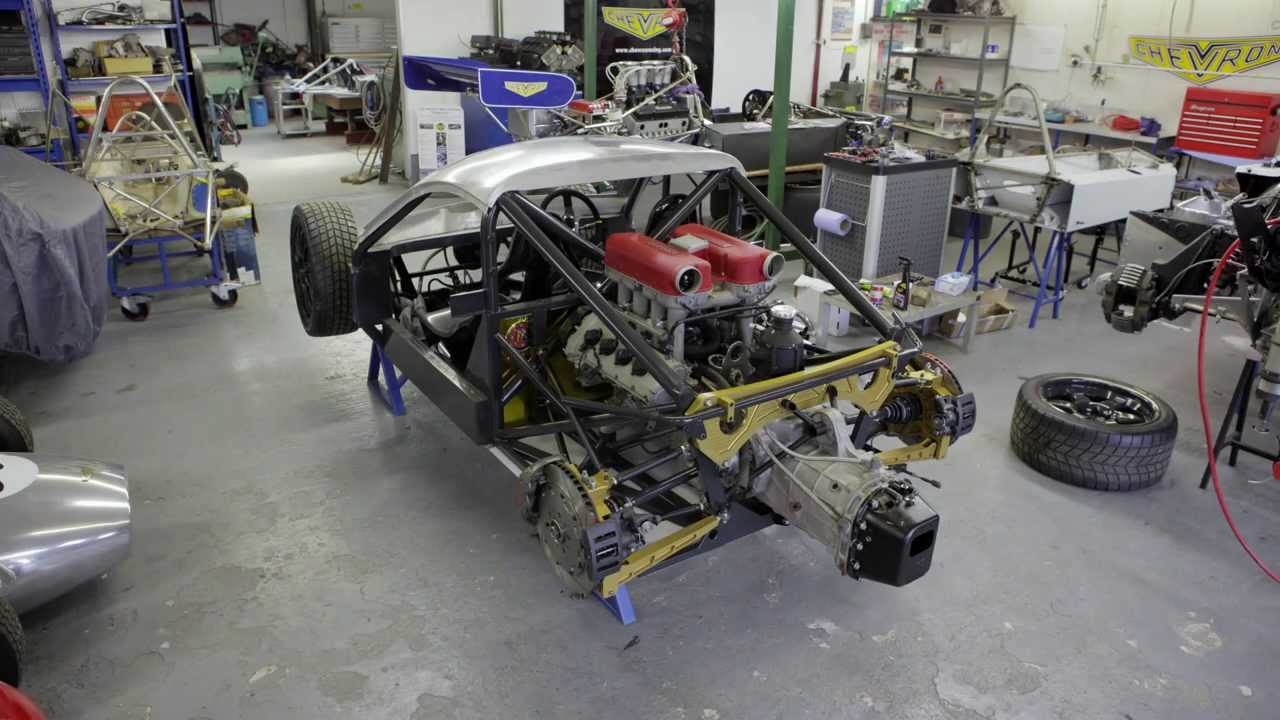 Chevron GR8 Ferrari Engine Installation - YouTube