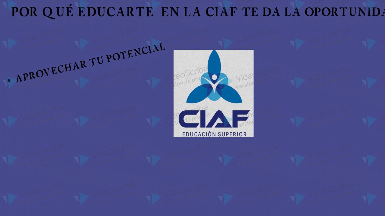 PORQUE ESTUDIAR EN LA CIAF - YouTube