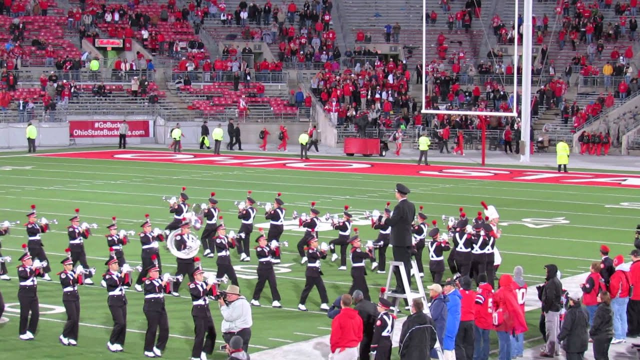 Ohio State Marching Band Script Ohio Rare Postgame Performance to the ...