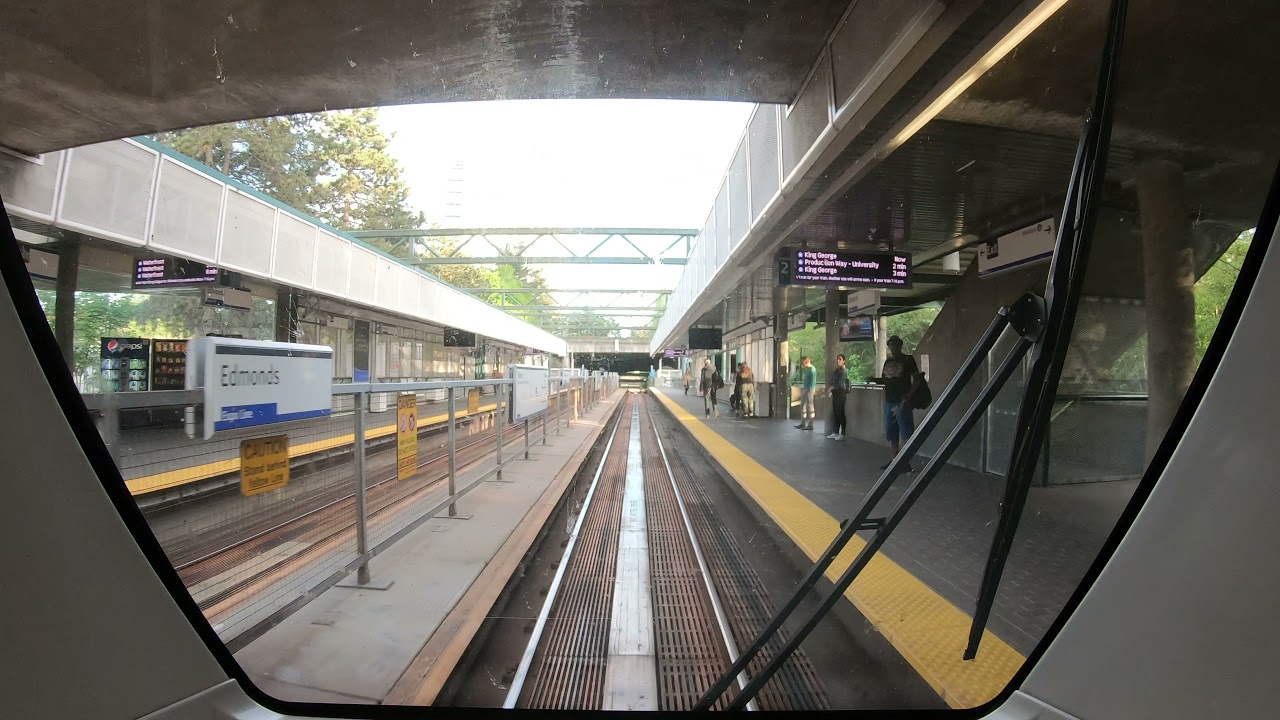 Vancouver SKYTRAIN RIDE: EXPO LINE Metrotown station to Edmonds | Front ...
