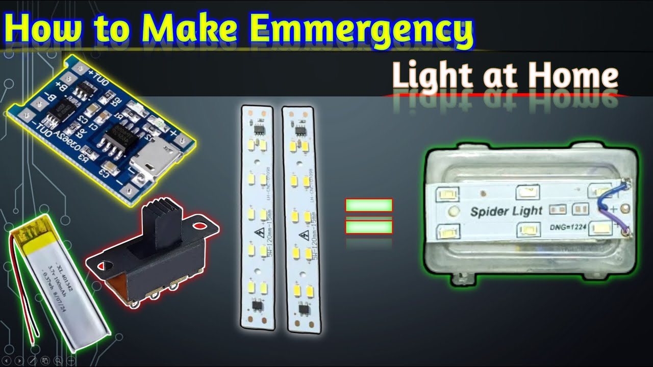 How to Make Emmergency Light At Home // DIY Rechargable Light // Easy ...