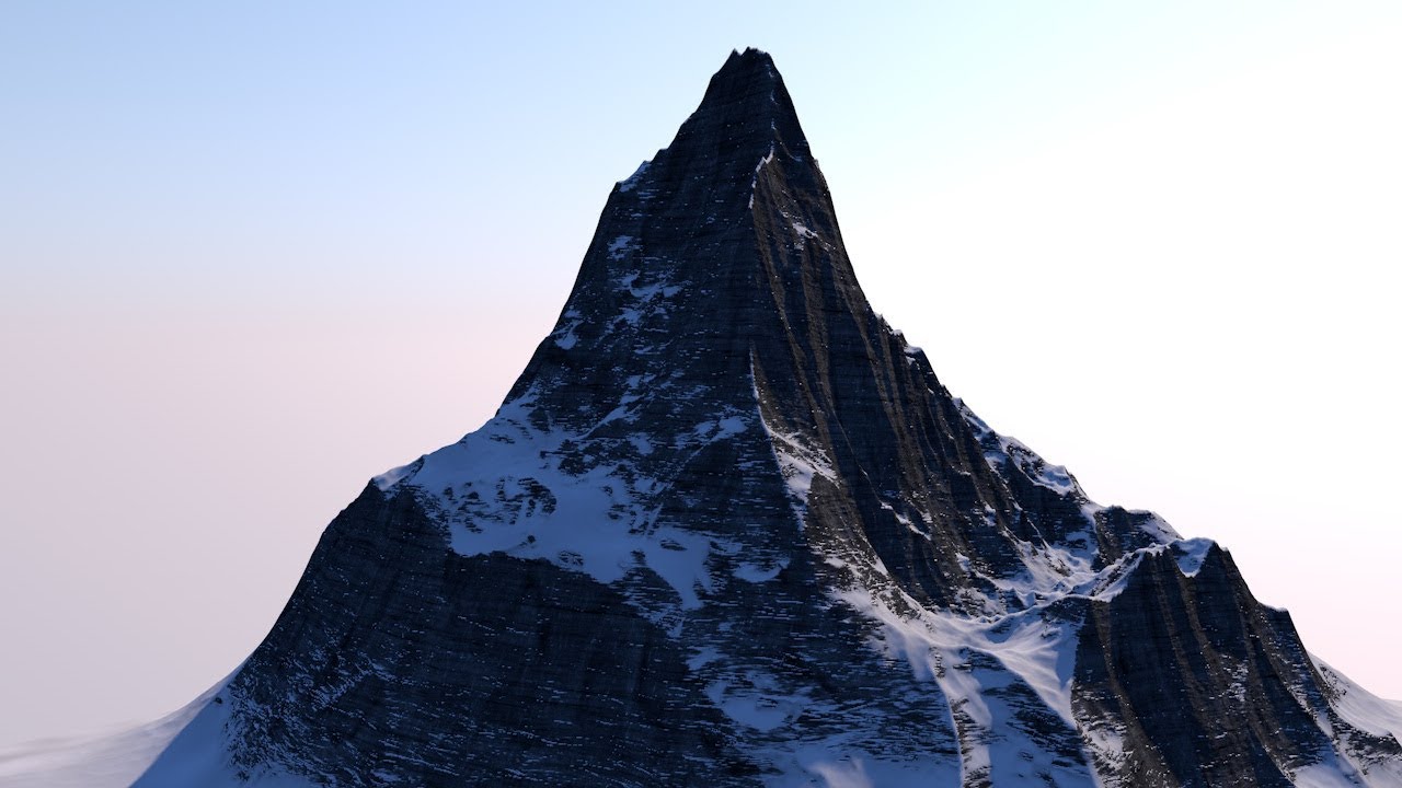 3d mountain tutorial / cinema 4d - YouTube