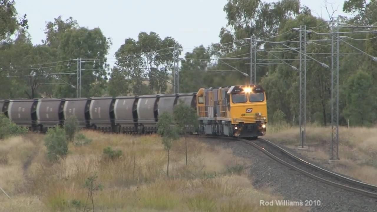 Trains in Australia ; big coal trains - YouTube