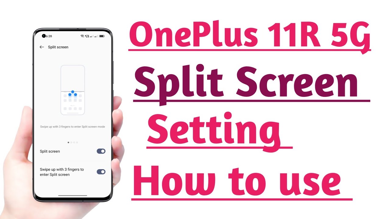 OnePlus 11R 5G How to use Split Screen Setting | Split Screen Setting ...
