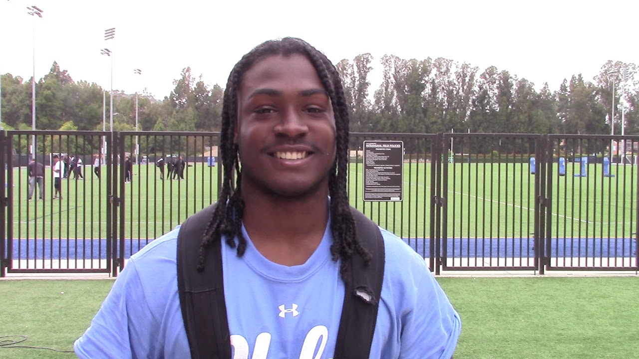 3-Star 2020 WR Ronald Gilliam UCLA Camp Interview - YouTube