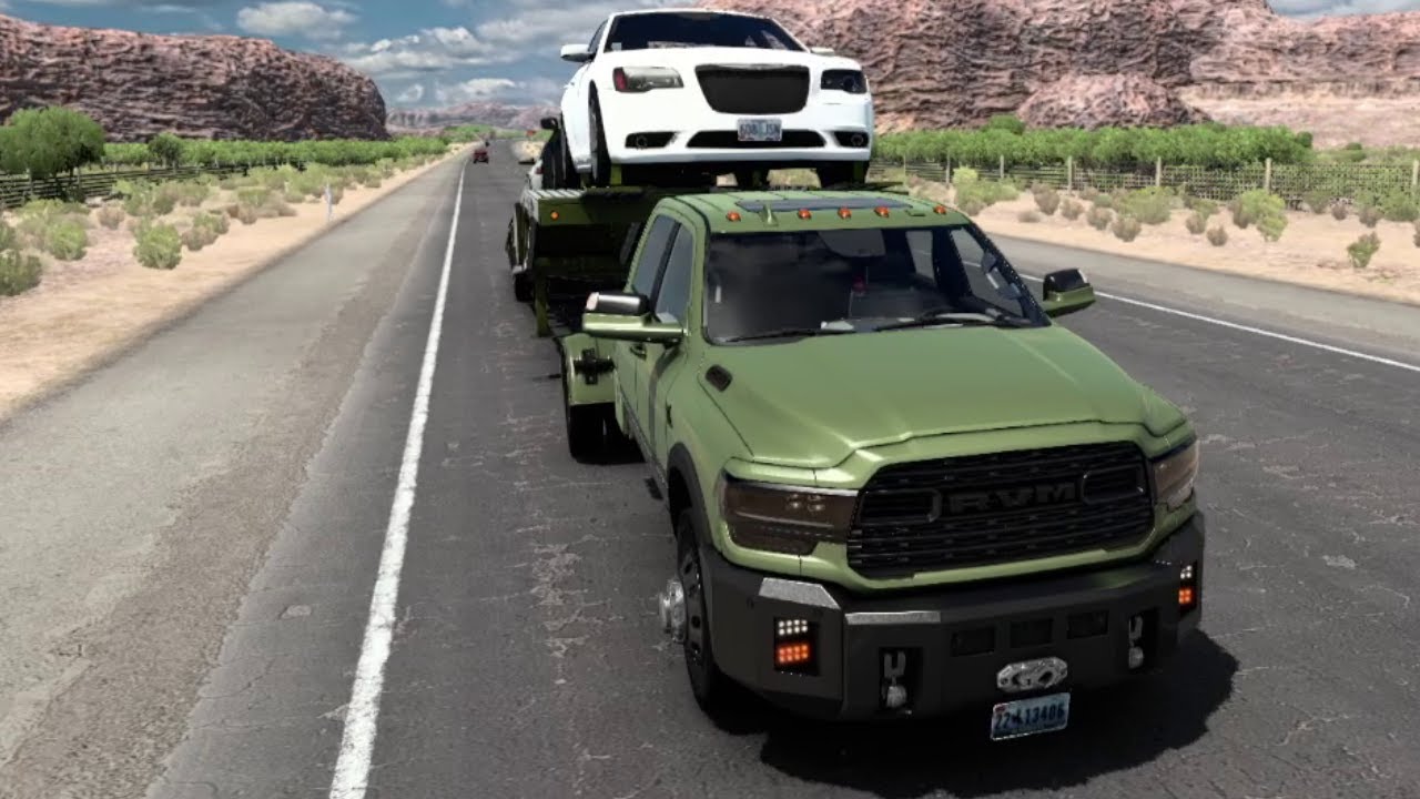 Hotshot car hauling with my Dodge RVM 3500 | Mod by Jon Ruda | American ...