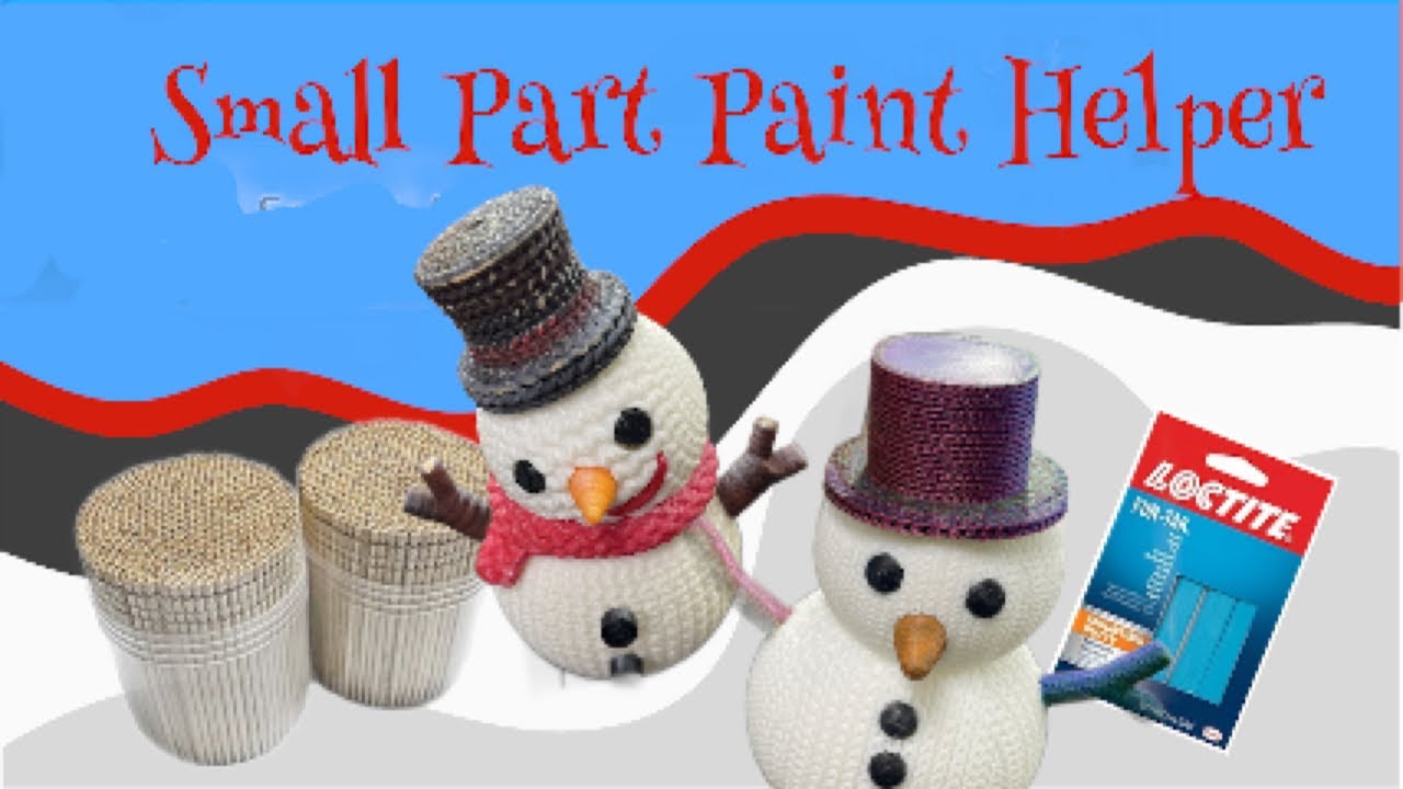 Quick and way way to hold small parts for painting - YouTube