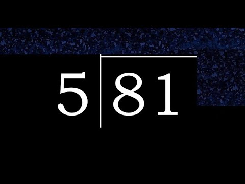 Divide 81 by 5 , decimal result . Division with 1 Digit Divisors . Long ...