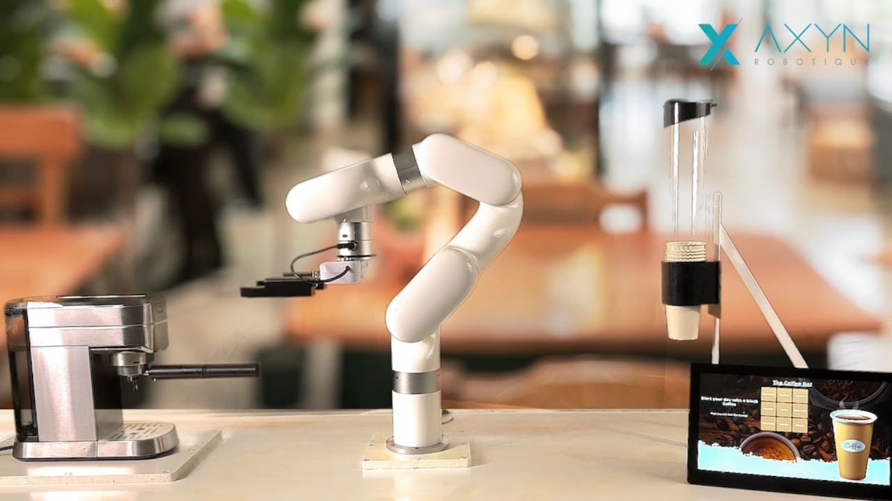 Coffee bot - AXYN Robotique - YouTube