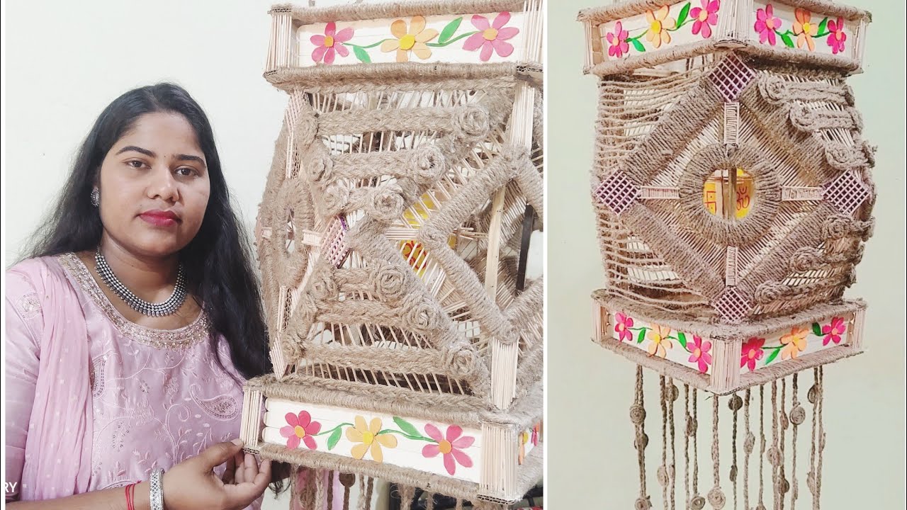 Eco friendly akash kandil making for competition/ traditional akash ...
