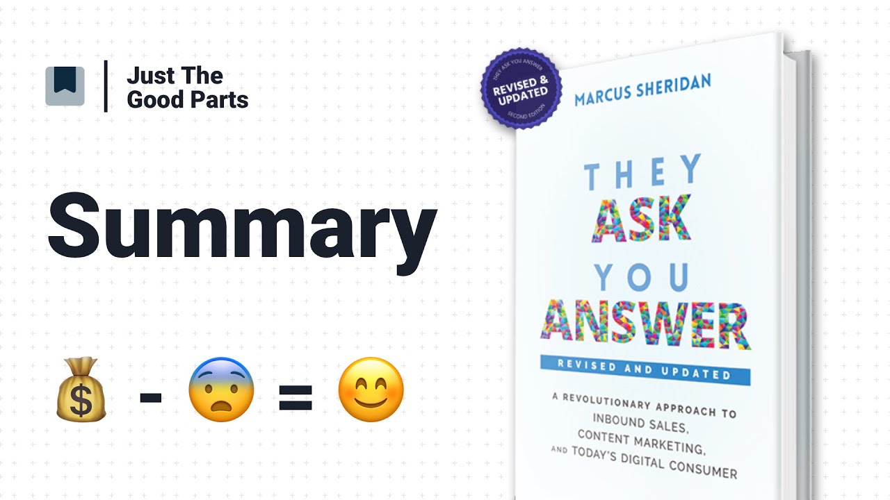 They Ask, You Answer by Marcus Sheridan | Book Summary - YouTube