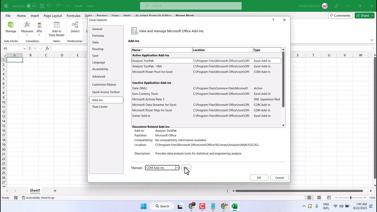How To Enable Data Streamer In Excel Youtube
