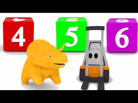 Küplerle kule inşa et ve Dinozor Dino ile sayıları öğren
