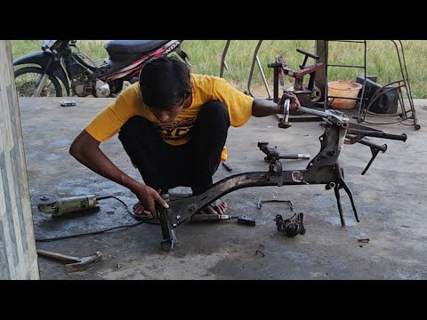 Bikin Rangka Sleep Engine Supra - YouTube