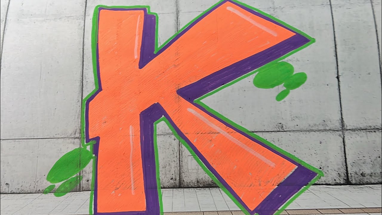 Graffiti “K” tutorial on our XMAS GRAFFITI BOOK BY SIMON DEE (only on ...