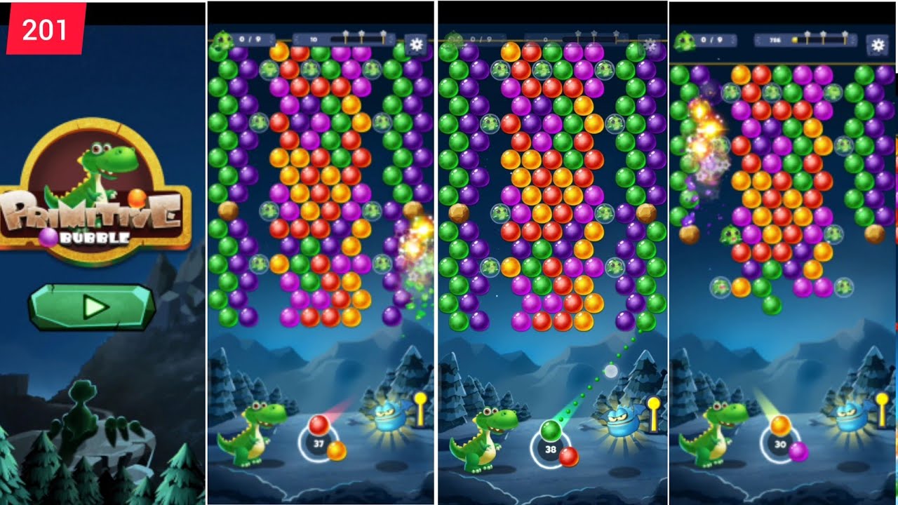 201, BUBBLE SHOOTER, Mobile game gameplay, Android game gameplay.June ...