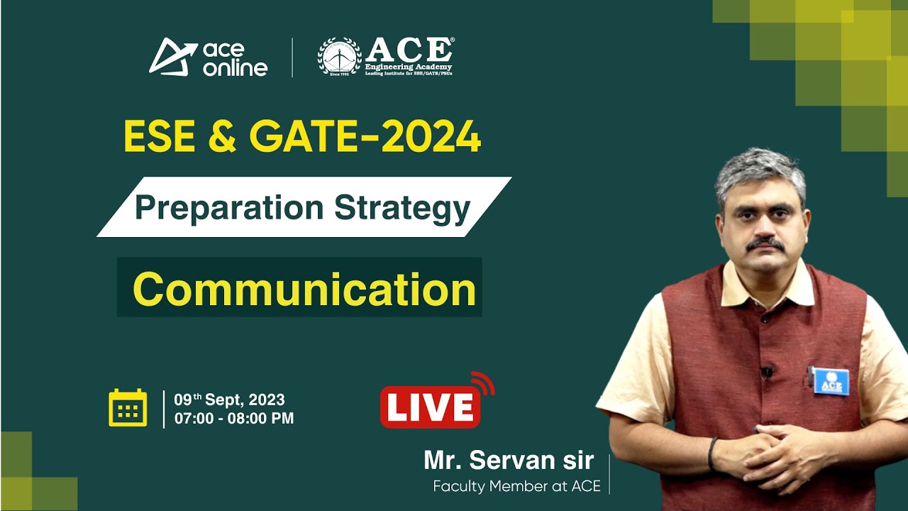 Communication (ECE) | Preparation Strategy for GATE & ESE 2024 | Servan ...