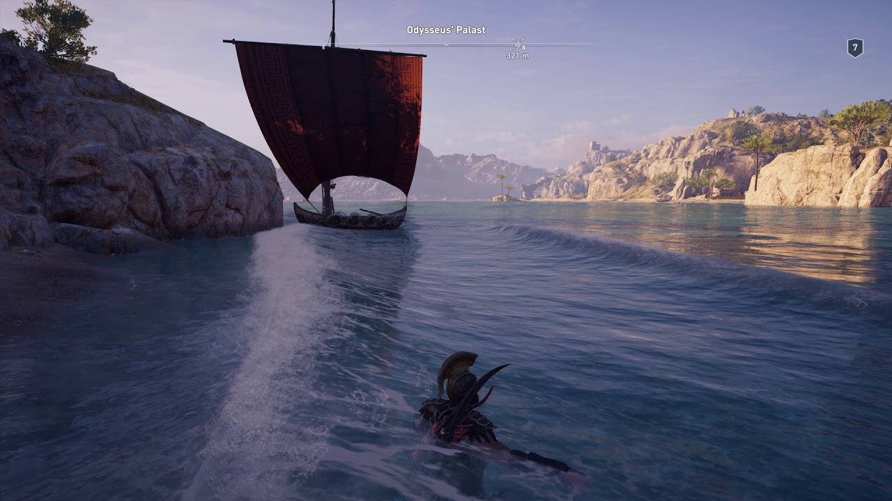 Assassin's Creed Odyssey Water Simulation Breaking Waves Effect PC 4k ...