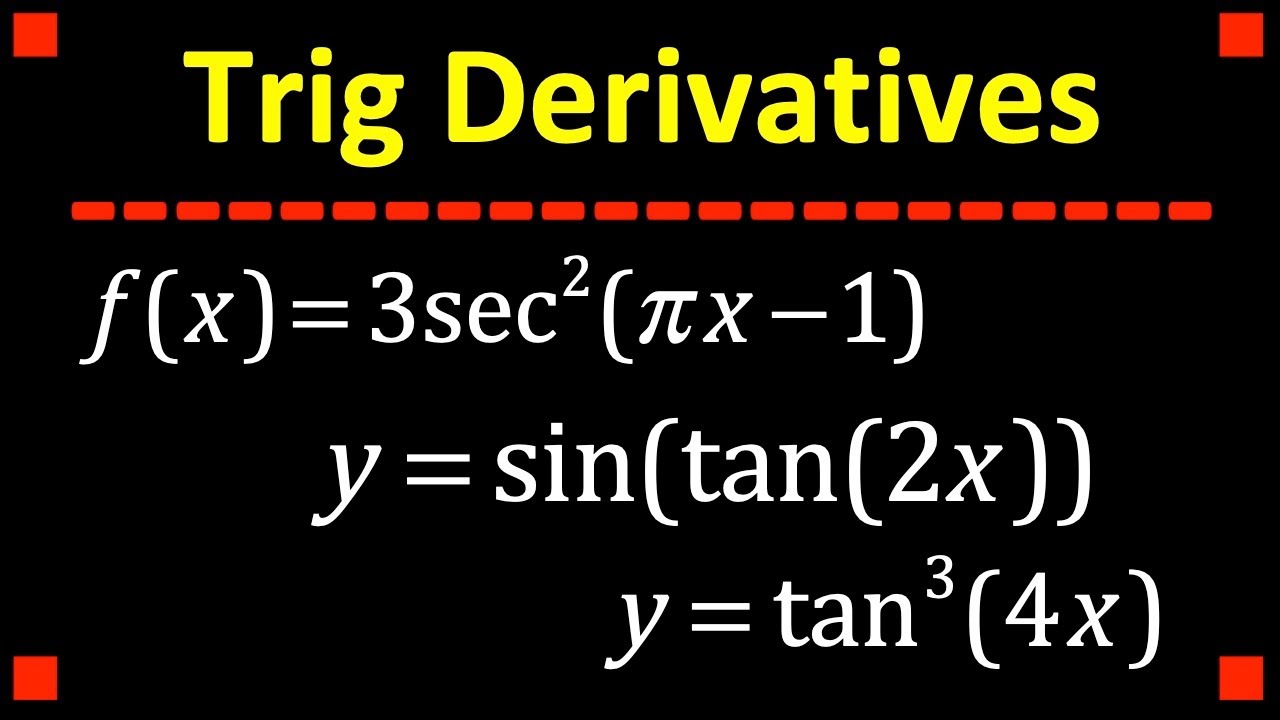 Trig Derivatives With Chain Rule Calculus 1 YouTube trig-derivatives-with-chain-rule-calculus-1-youtube