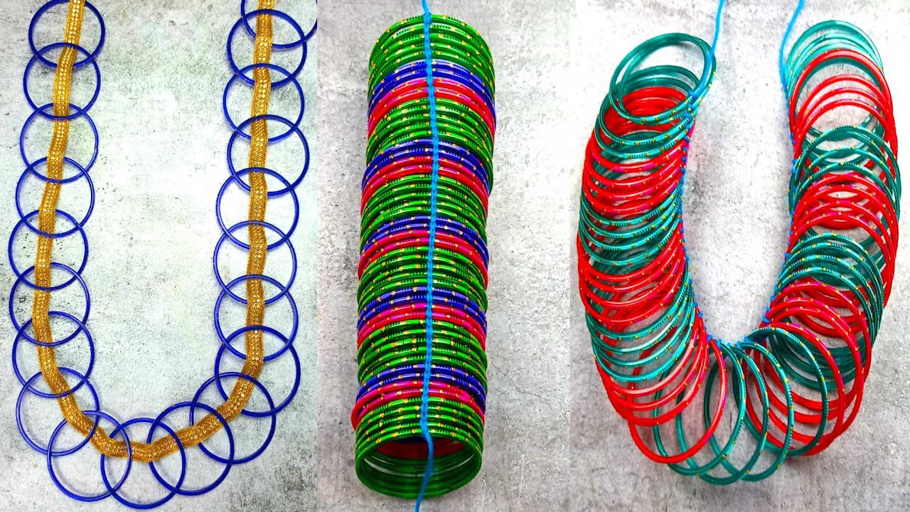 valayal malai for god in 3 ways | அம்மனுக்கு வளையல் மாலை கட்டுவது ...