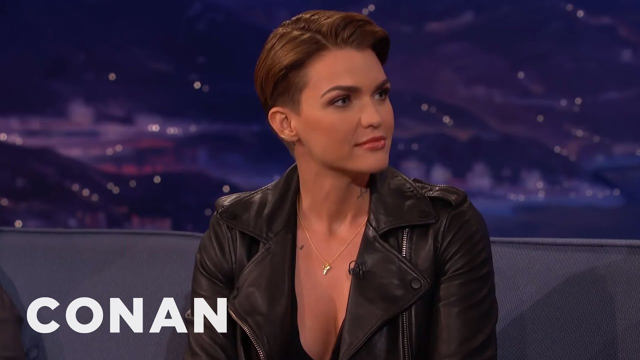 Ruby Rose On Looking Like Justin Bieber | CONAN on TBS - YouTube