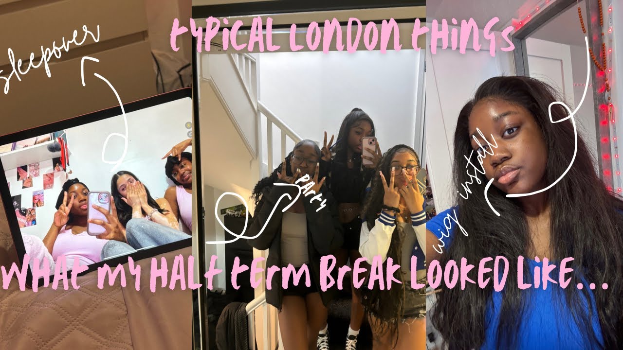 what does a UK TEEN do on her WEEK OFF?! || sleepover + a PARTY + wig ...
