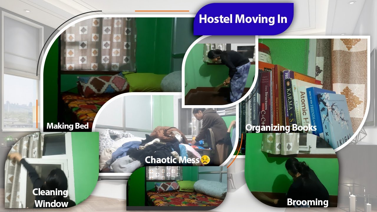 Hostel MOVE IN |Shifting hostel room | Girls Hostel | Chaotic* Cleaning ...