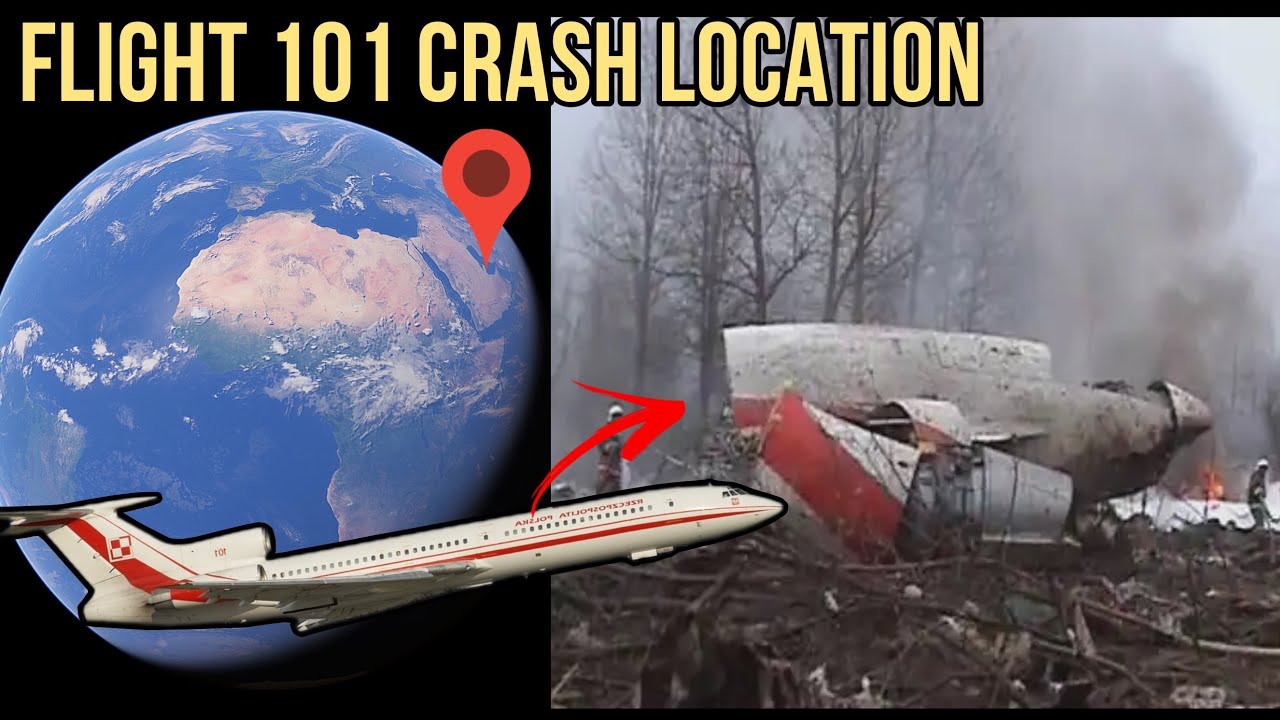 Where did Polish Airforce Flight 101 Crash? Google Earth😱🌎 - YouTube