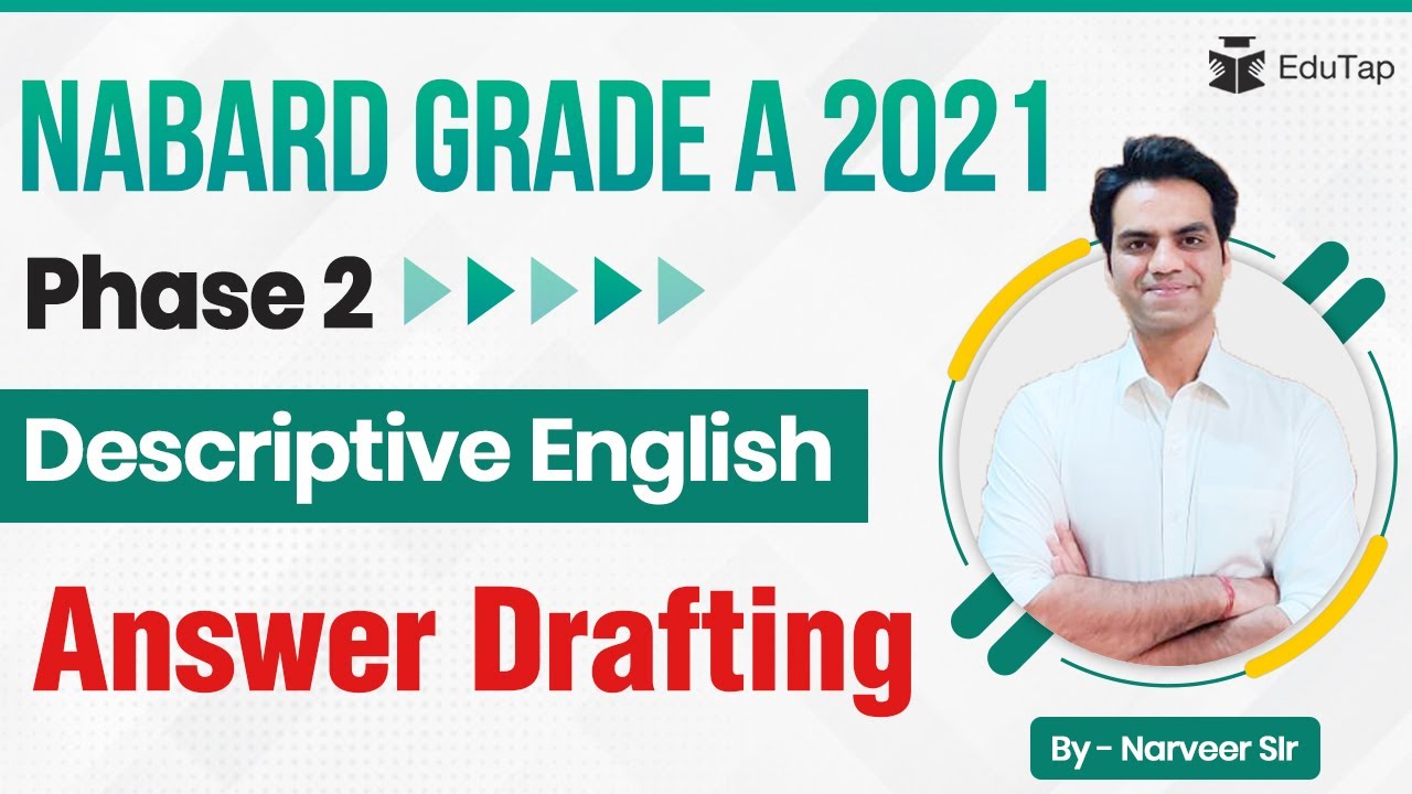 Descriptive English Answer Drafting for NABARD Grade A 2021 | NABARD ...