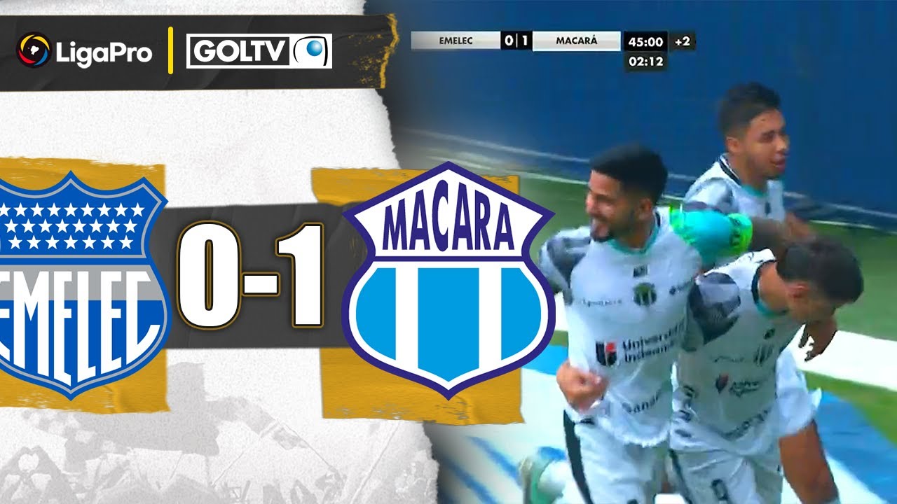 Macará LE GANO al BOMBILLO por la MÍNIMA | Emelec 0-1 Macará | LigaPro ...