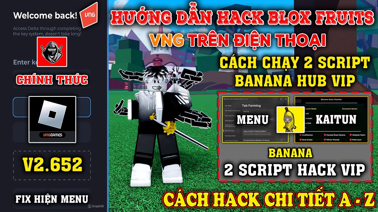 Hướng dẫn HACK ROBLOX VNG Blox Fruits Delta X VNG trên điện thoại - 2 ...