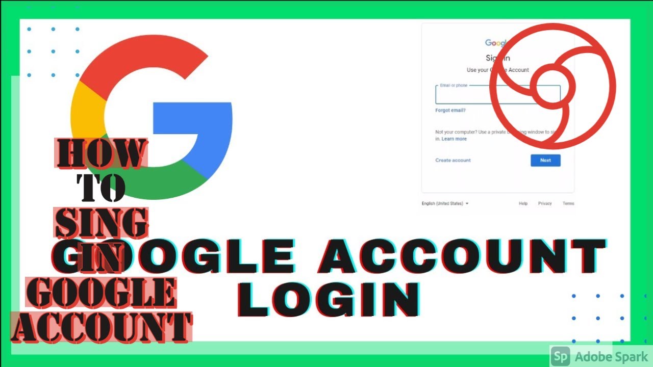 How to sing in google account - YouTube