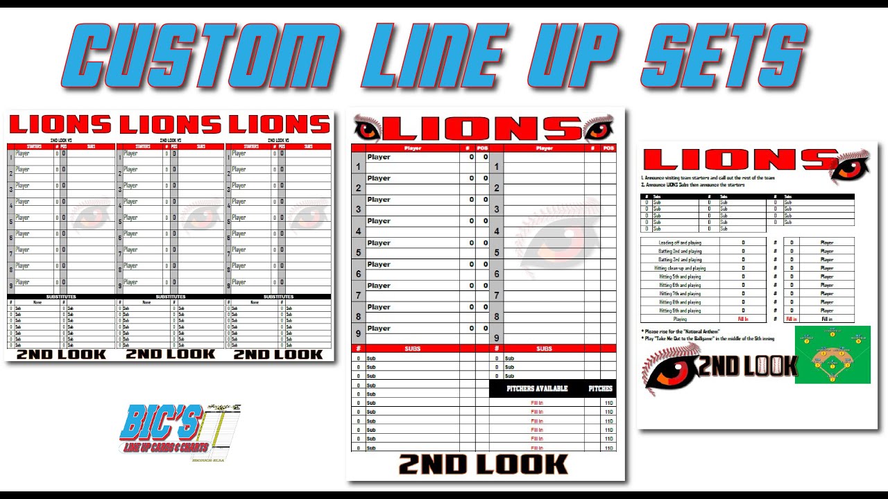 Bics Custom Digital Line Up Cards Demo - YouTube