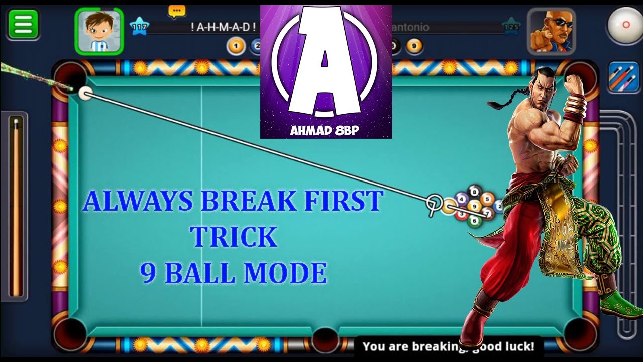 !!9 Ball Mode!!How To Always Break First Trick in 9 Ball Mode Must ...