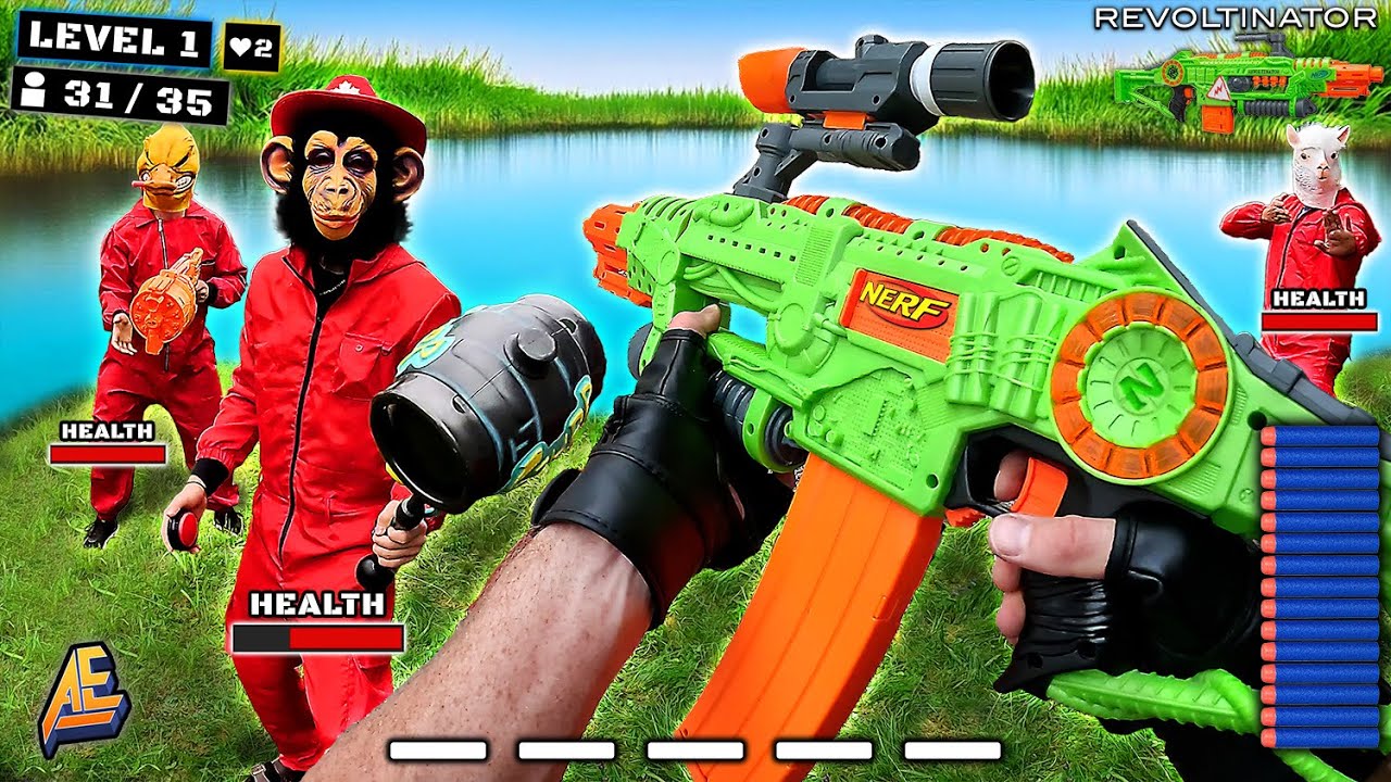NERF GUN WAR | First Person Boss Battle! - Animal Warfare - YouTube
