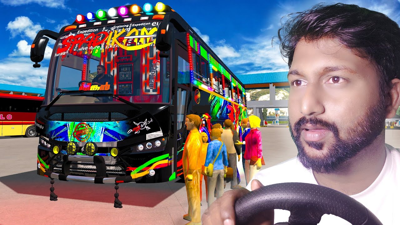 Spadikam bus driving in trip mod Ets2 Gameplay Tamil On VTG - YouTube