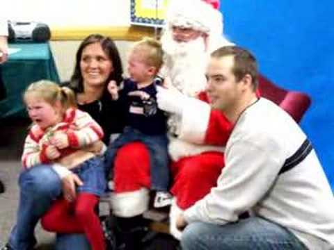 Children afraid of Santa - YouTube